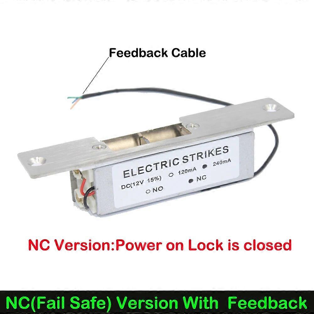 Stainless Steel 12V Electric Strike Lock Electronic Door Access Control ...