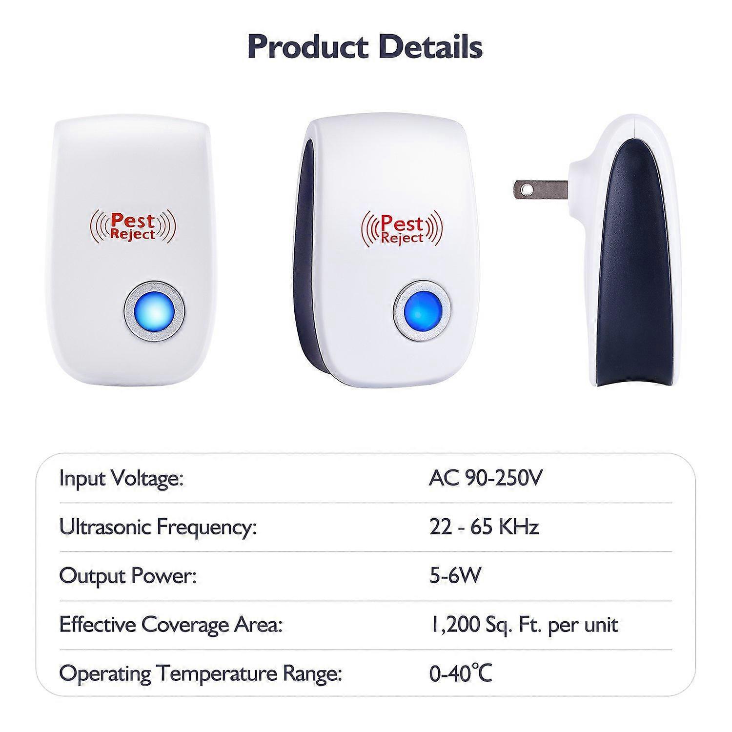 4pcs Mosquito Repellent, Ultrasonic Mosquito Repellent And Rat ...