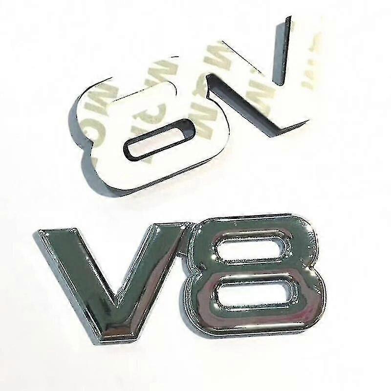 3d Metal Car Letters V8 Logo Engine Displacement For Toyota Land ...