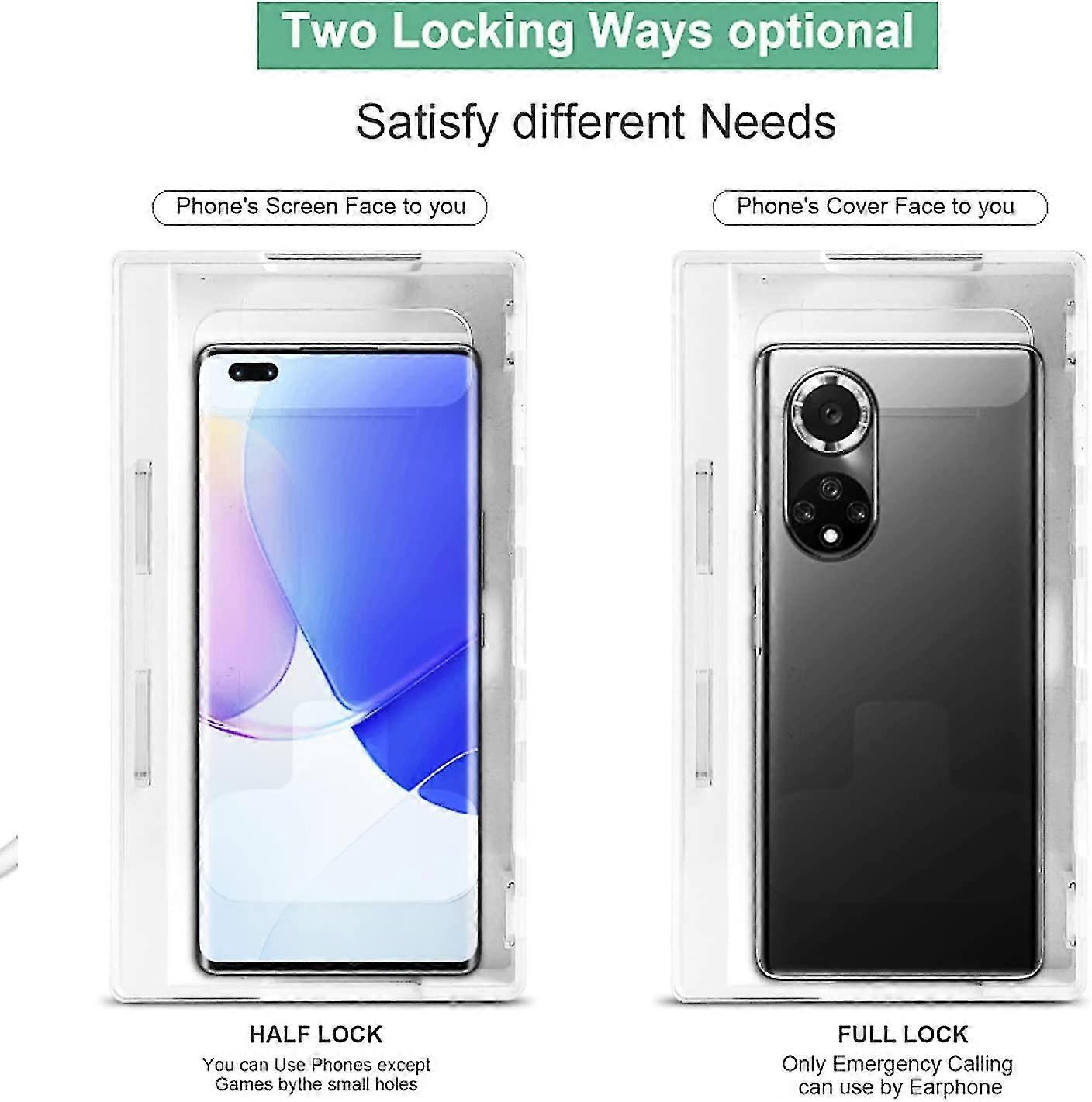 Portable Cell Phone Jail Lock Box, Self-control Storage Locker ...