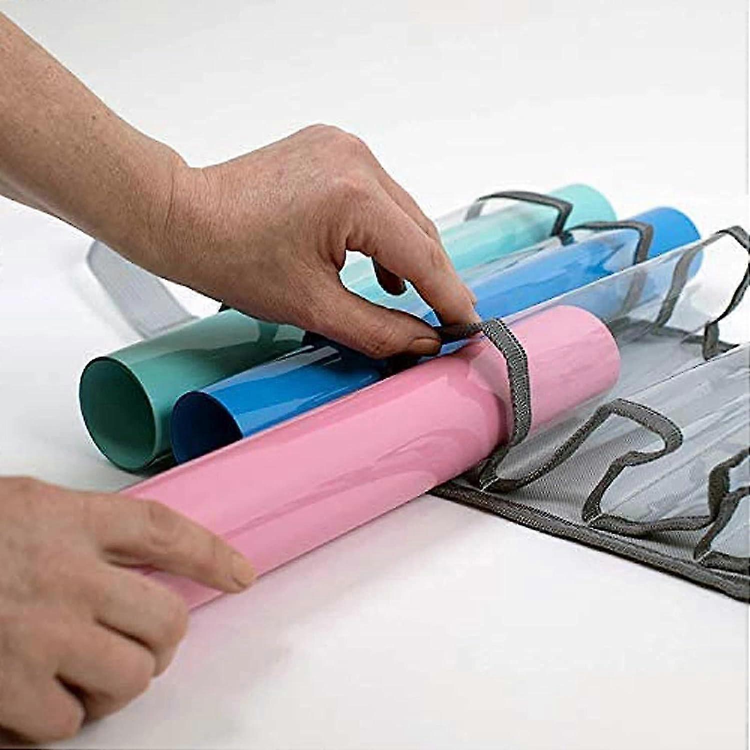 Vinyl Storage Rack, 24 Holes Vinyl Roll Holder Vinyl Organizers Craft ...