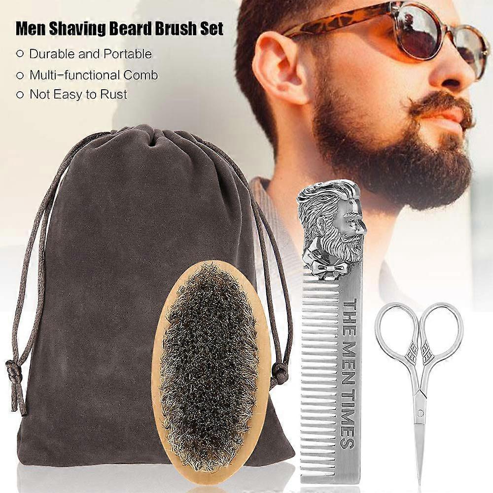 4-piece Beard Comb Set Revolution Beard Comb Beard Brush Set for Men ...
