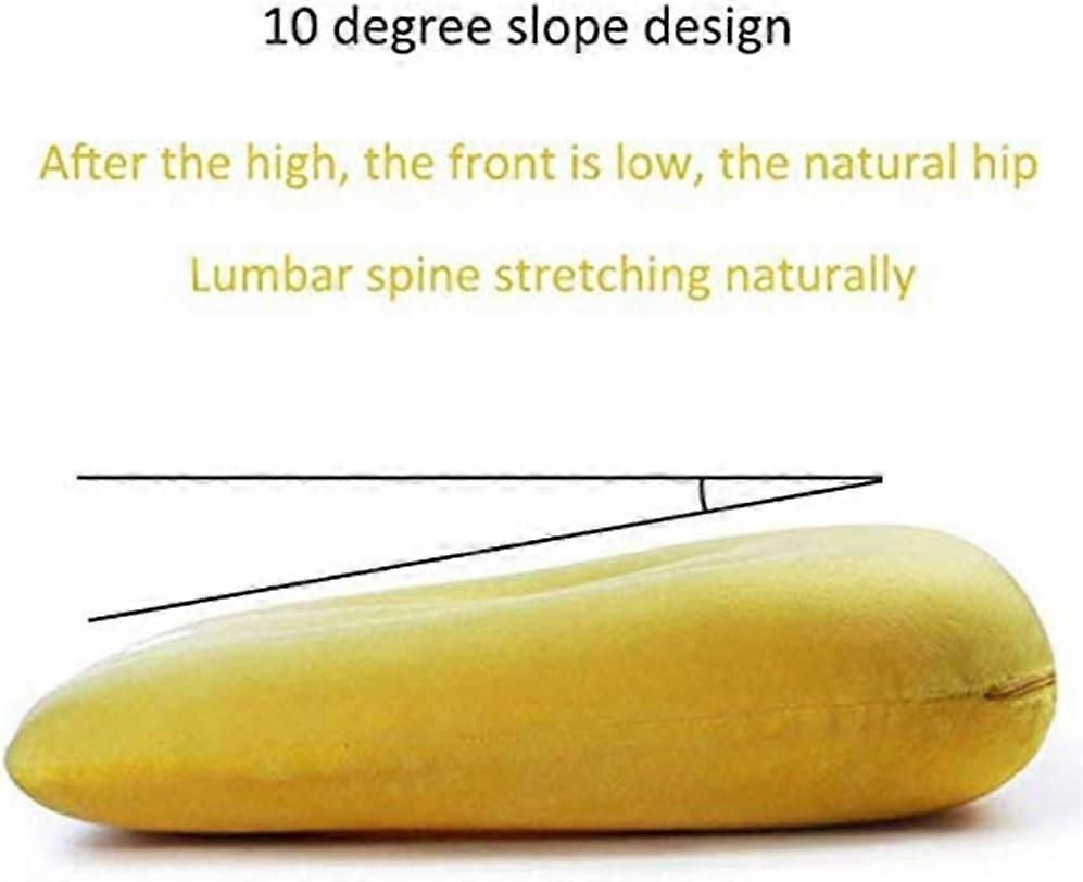 Memory Foam Sit Bone Relief Cushion with Two Holes for Butt, Lower Back ...