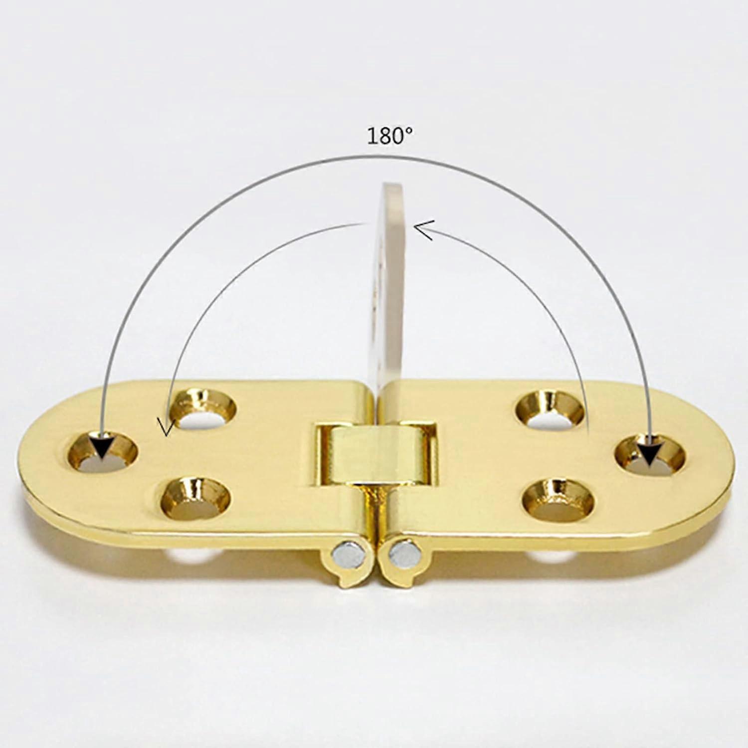 2x Cabinet Door Hinge Concealed Flap Hinge 180 Degree Folding Hinge ...