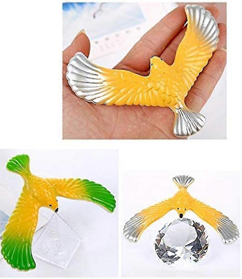 6 Pcs Balance Bird Gravity Bird With Pyramid Combination Set Balancing ...
