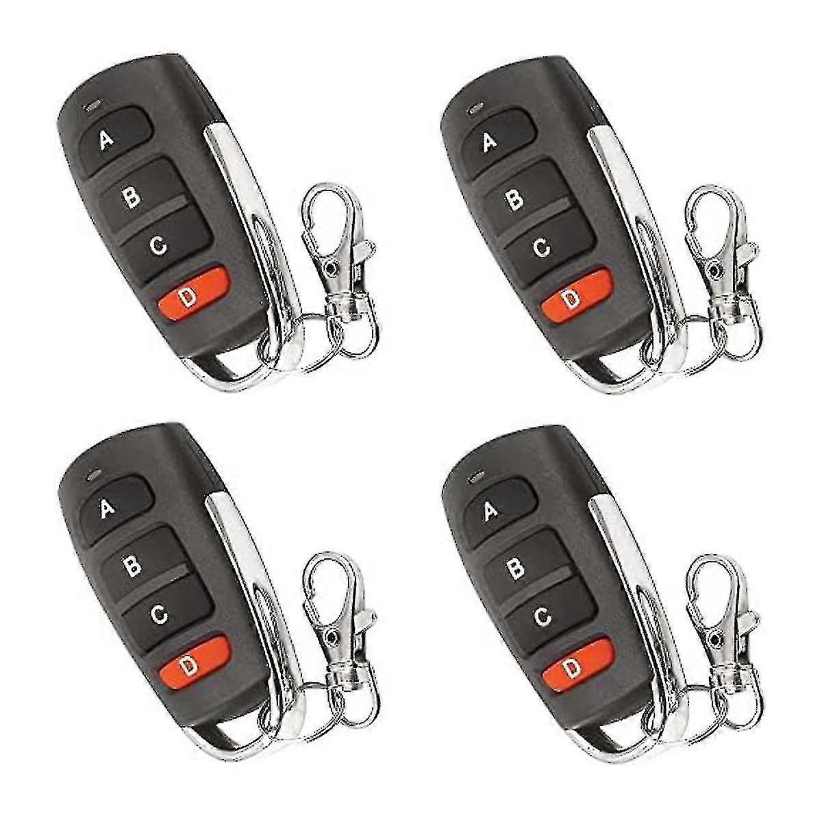 4pcs Universal Duplicator Remote Garage Door Remote,remote For Gate Remote Control Key Fob ...