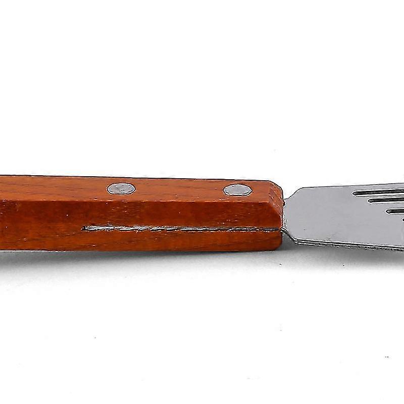 Stainless Steel Wooden Handle Fish Spatula, Large Slotted Turner Heavy ...