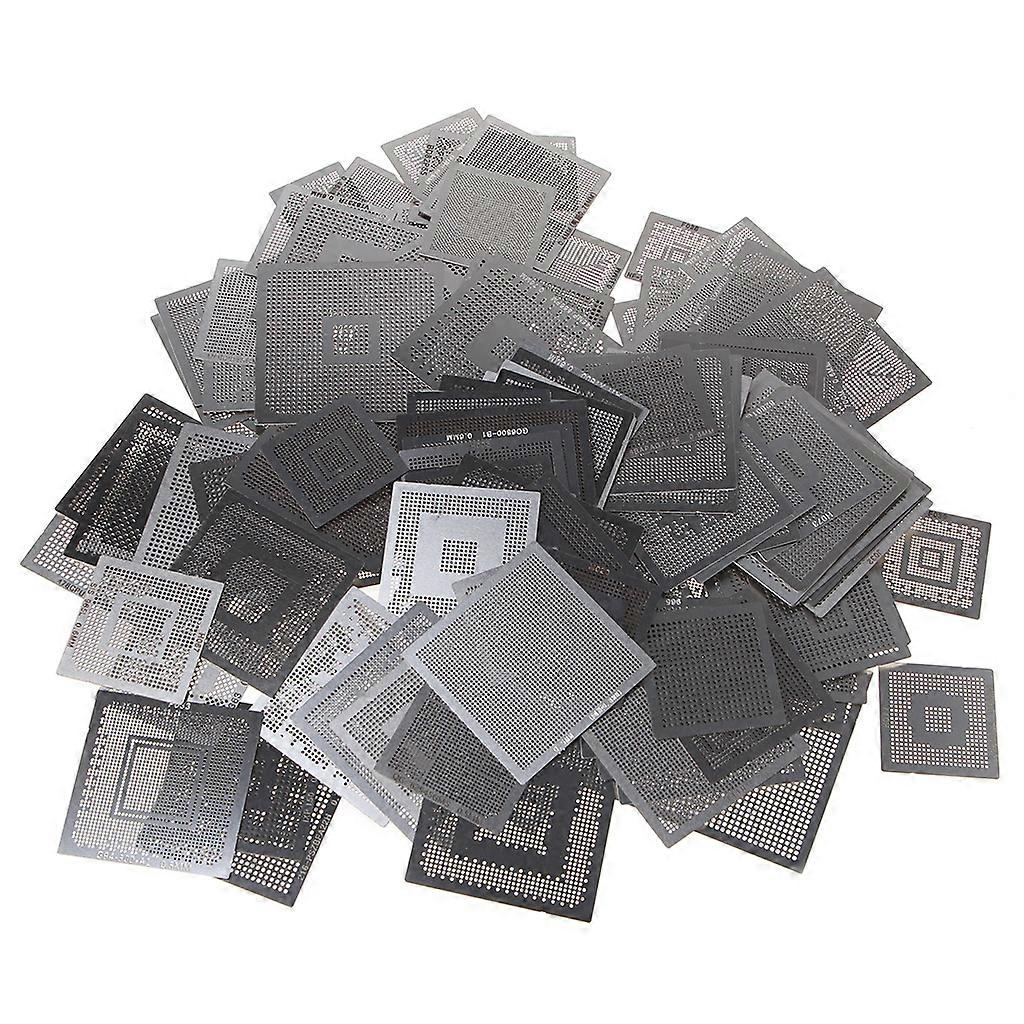 130Pcs/set BGA Stencils Universal Direct Heated Steel Stencils for ...
