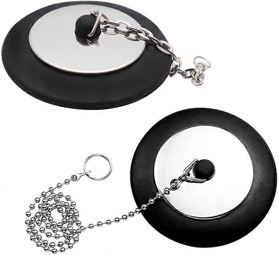 Rubber Drain Plugs, Rubber Bath Plug, with Ball Chain Bath Stopper ...