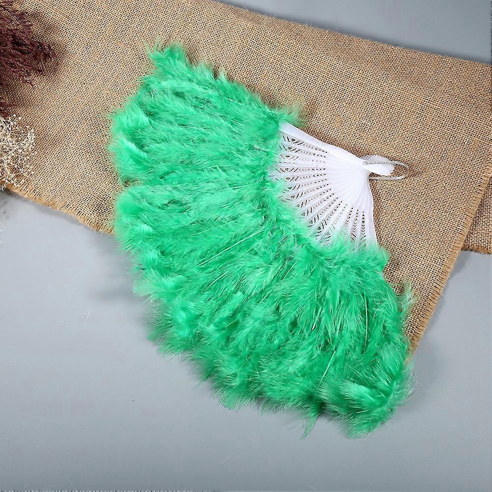 1Pc Women Feather Fan Children Fancy Dance Props Hand Folding Wedding ...