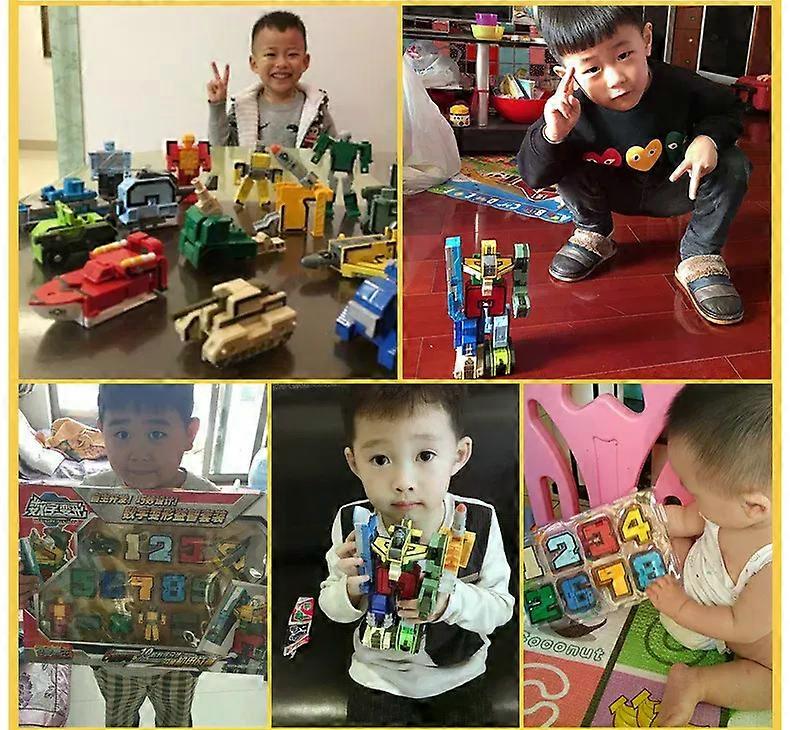 Gaibosi Numbers Action Figures 2" Transforming Deformation Assemble ...