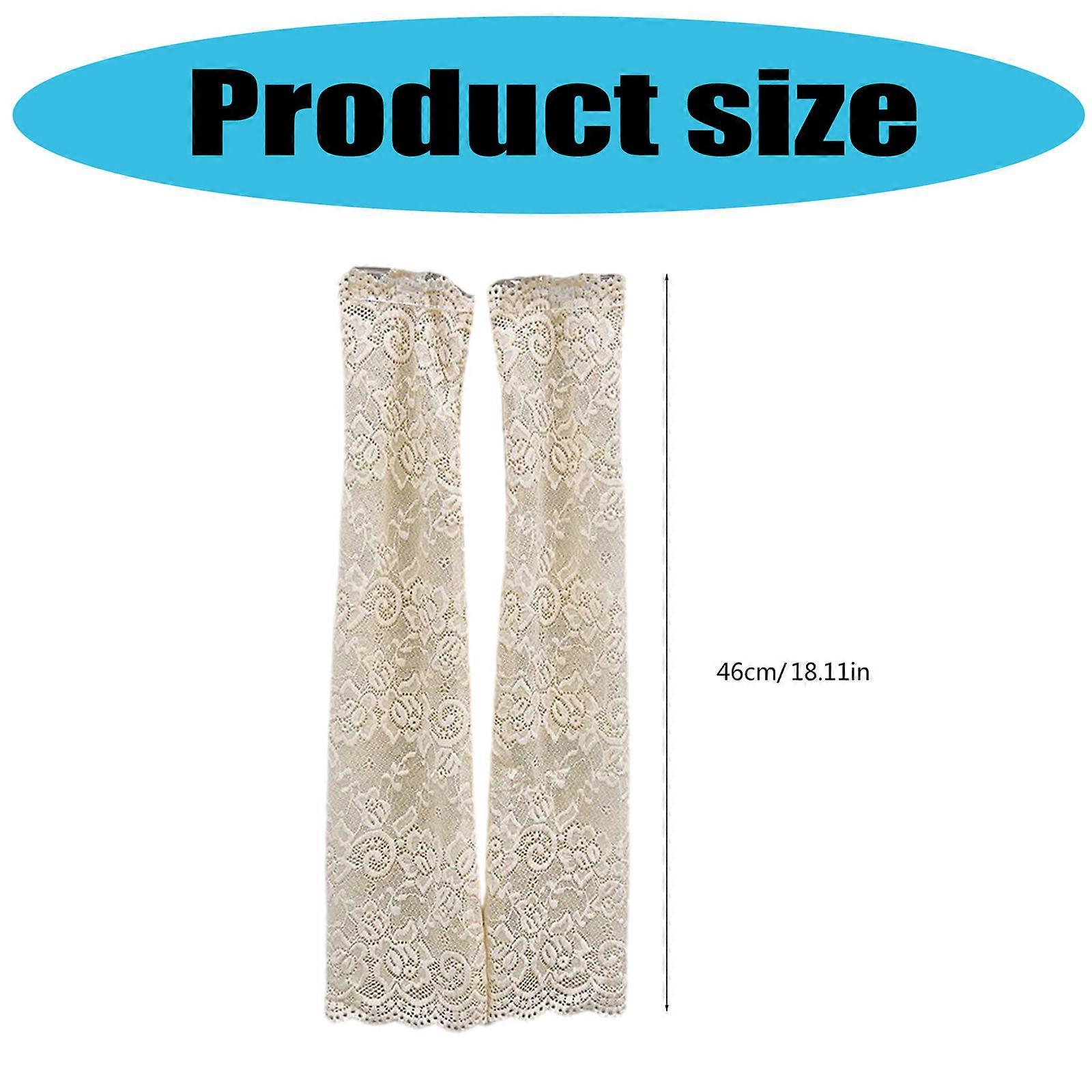 UVS Protection Lace Arm Sleeves,Women's Floral Lace Sleeves Hollow Out ...
