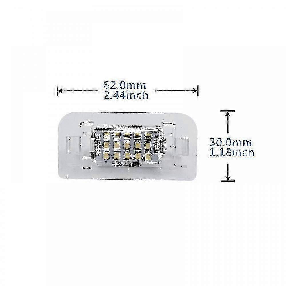 2pcs Car Led Number License Plate Lights For Mercedes Benz B-class W246 ...