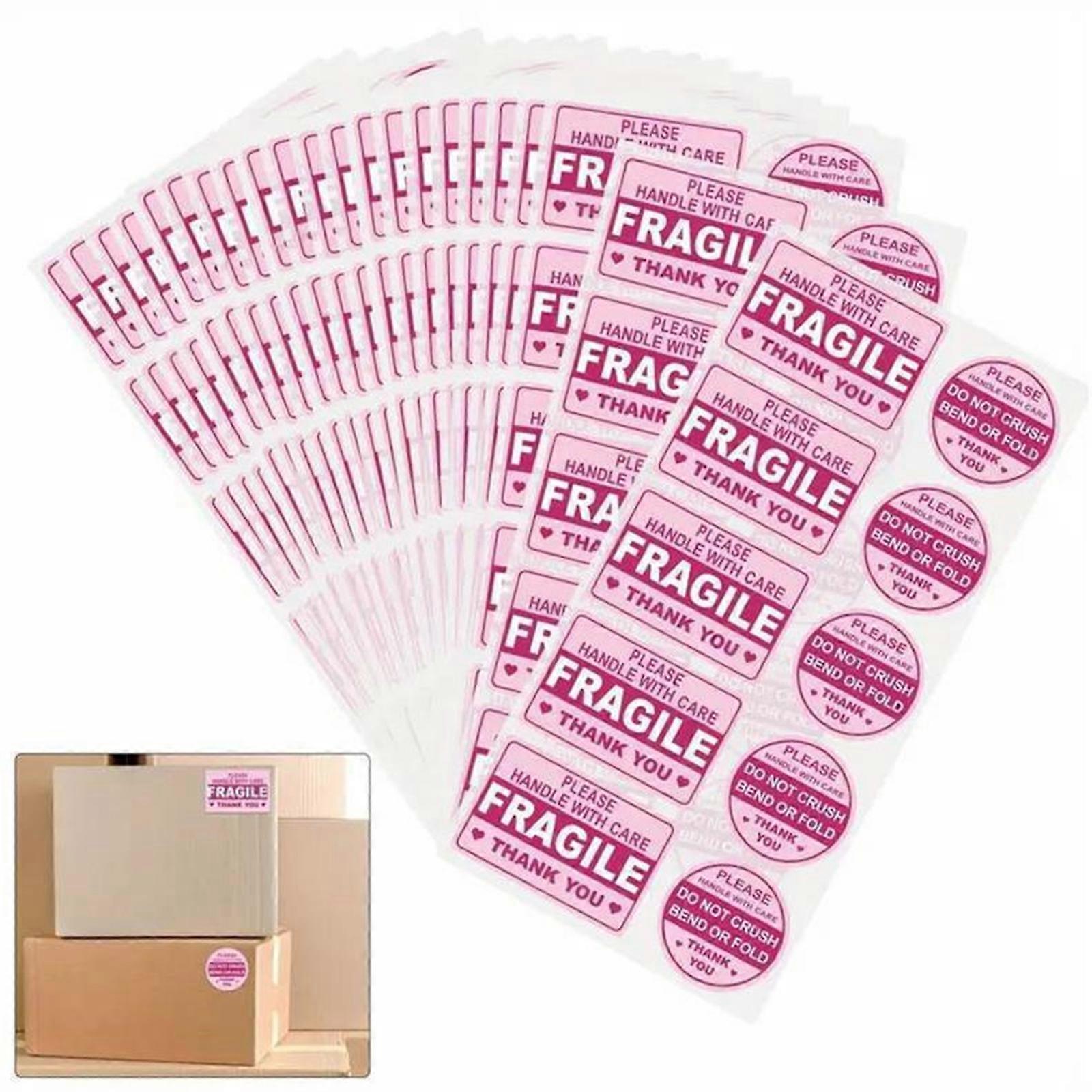 10 Sheets Fragile Labels Fragile Sticker Handle with Care Warning ...