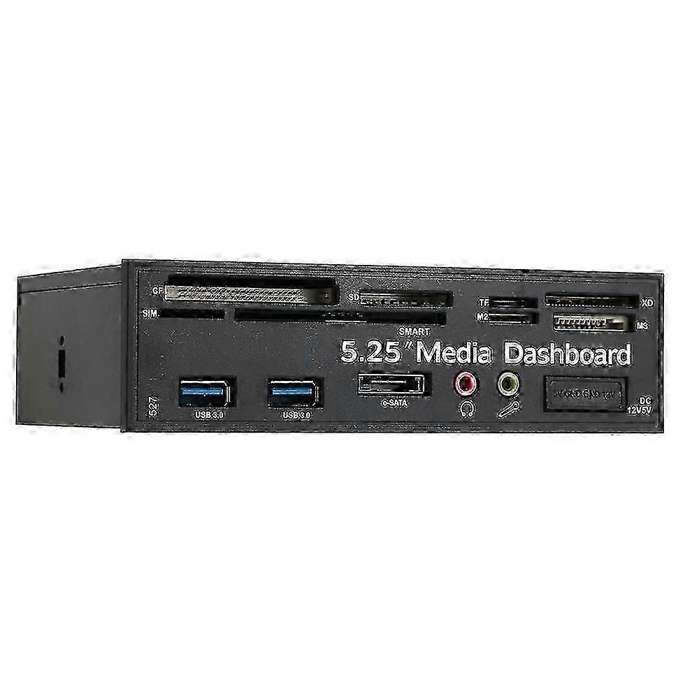 Multi-Function USB 3.0 Hub eSATA Port Internal Card Reader PC Dashboard ...