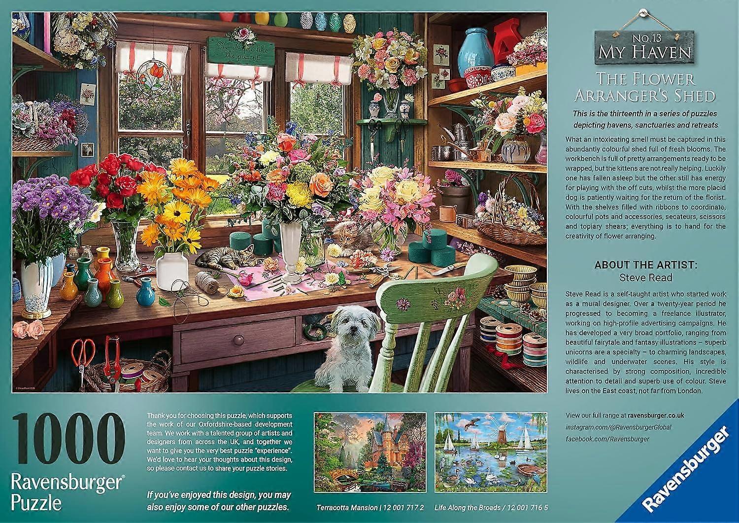 Ravensburger My Haven No.13 The Flower Arrangers Shed Jigsaw Puzzle ...