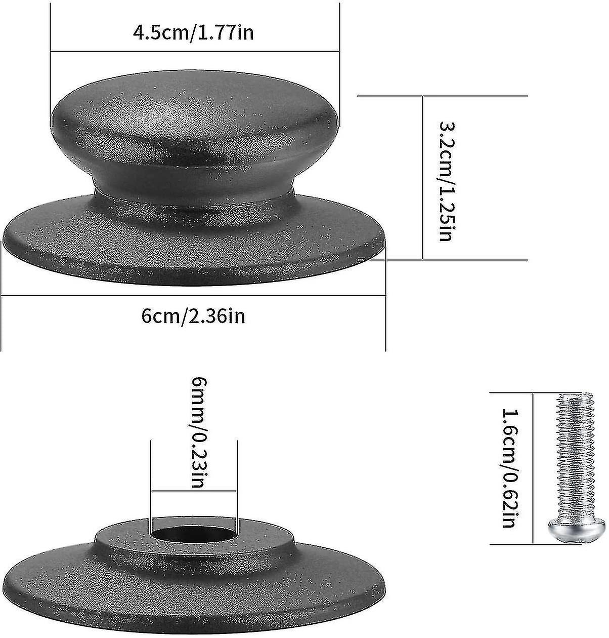 4 Pcs Pot Lid Knob, Universal Replacement Pan Lid Cover Knobs, Kitchen ...