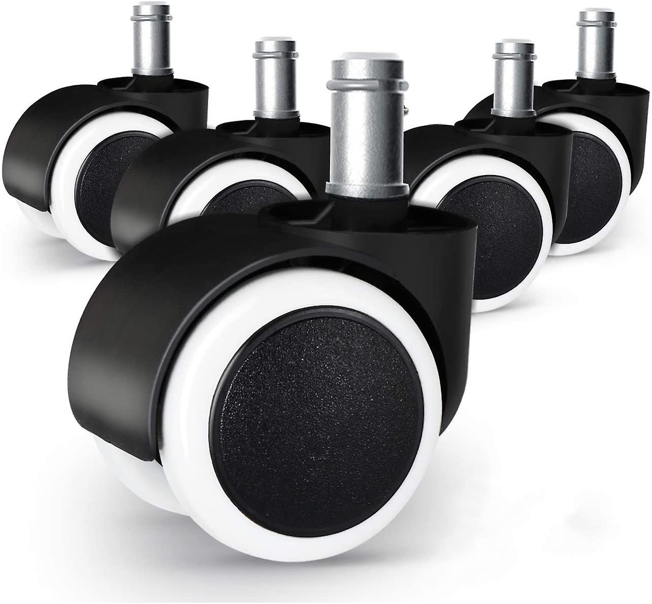 5x Hard Floor Castors Swivel Chair Castors 11mm / 48mm Castor Set For ...