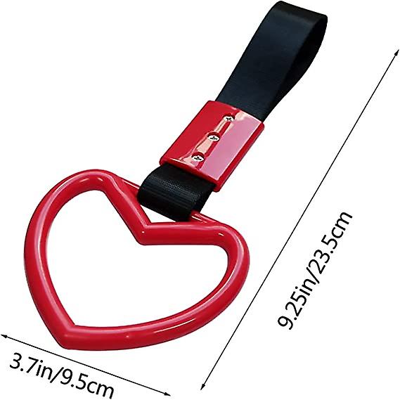 2 Pieces Heart-shaped Jdm Tsurikawa Rings SUV Bus Car Handle Straps ...