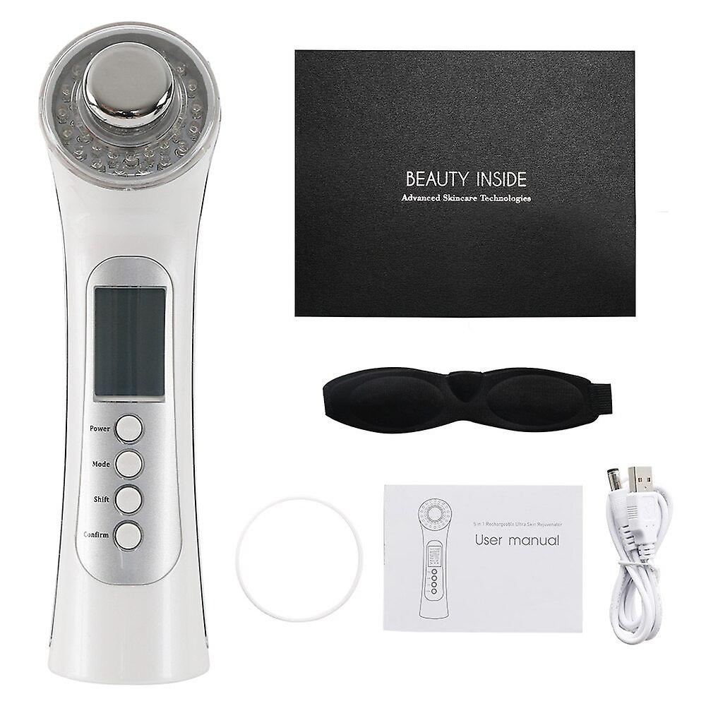 3Mhz Ultrasonic 3 Color Led Photon Therapy Facial Massager Galvanic ...
