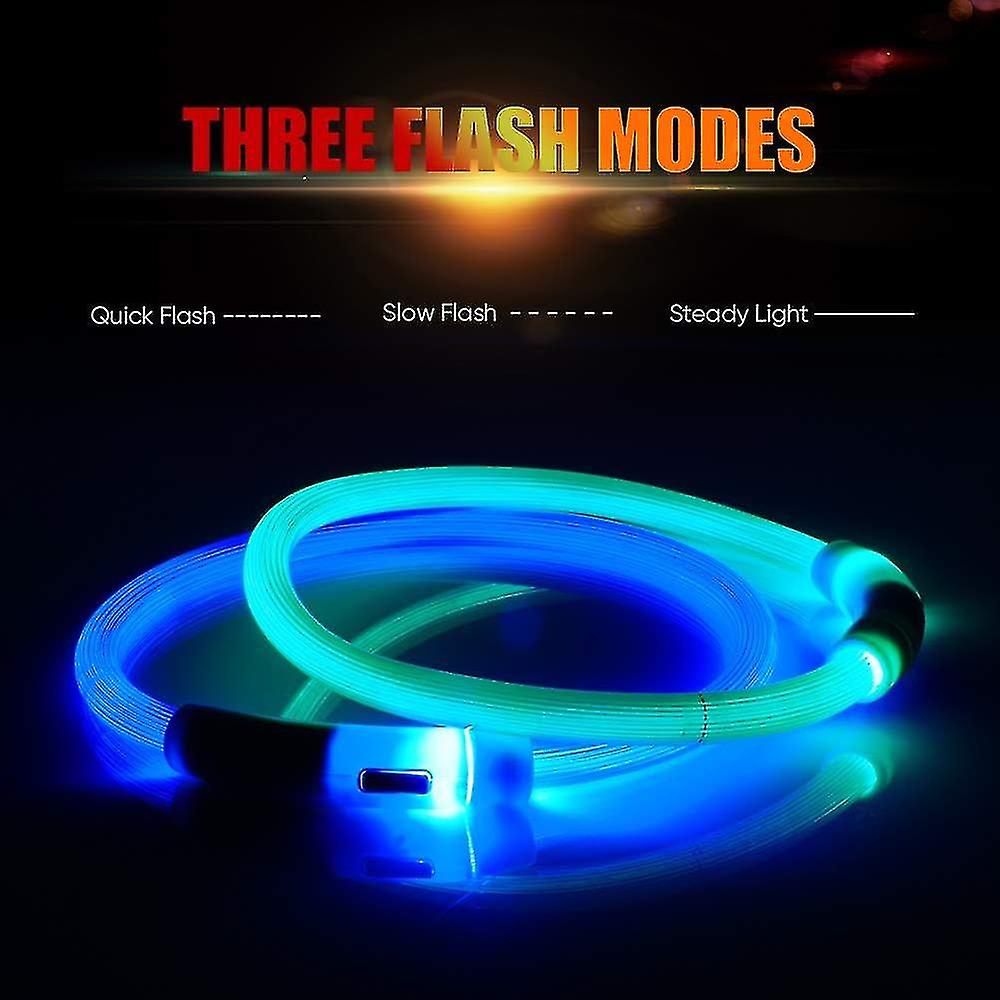 Light Up Dog Collars, Single-color Usb Rechargeable Led Dog Collar, Dog ...