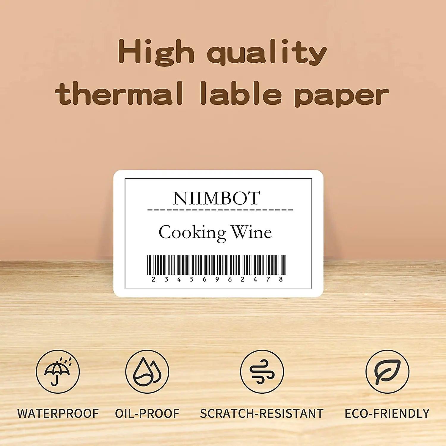 Niimbot B21 B3s B1 Round Label Printing Sticker Self-adhesive Thermal ...