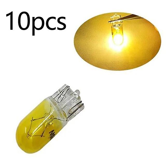 10pcs Car T10 12V 194 168 W5W 5W Wedge Warm White Bule Red Yellow Green ...