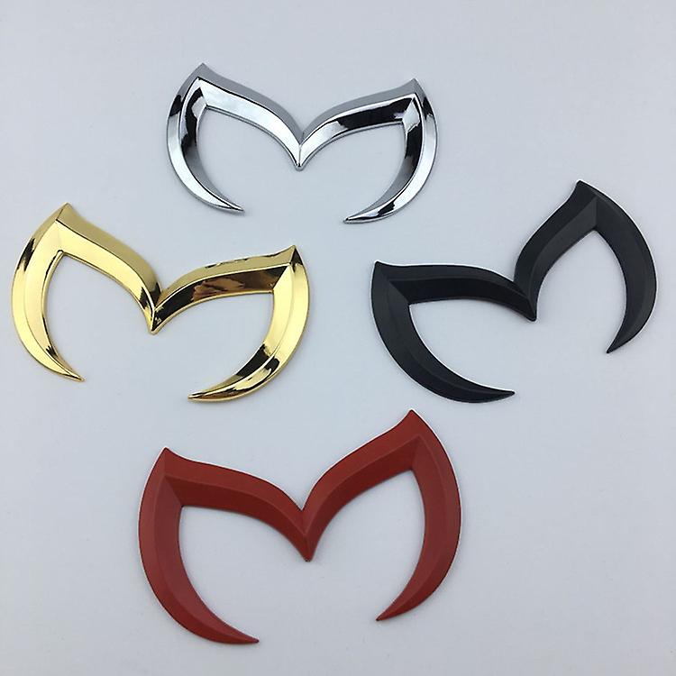 SvartLämplig för Mazda Bat Logo Modification Mazda Rear Tail Logo Metal ...