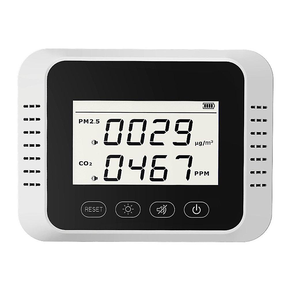 Digital co2 sensor meter ppm pm2.5 carbon dioxide detector gas analyzer air quality detect pm2.5 ...