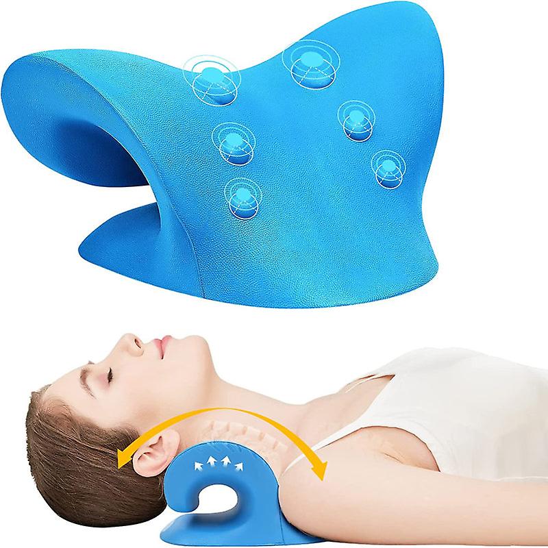 Pu Neck Back Shoulder Stretcher Relaxer Cervical Chiropractic Traction ...