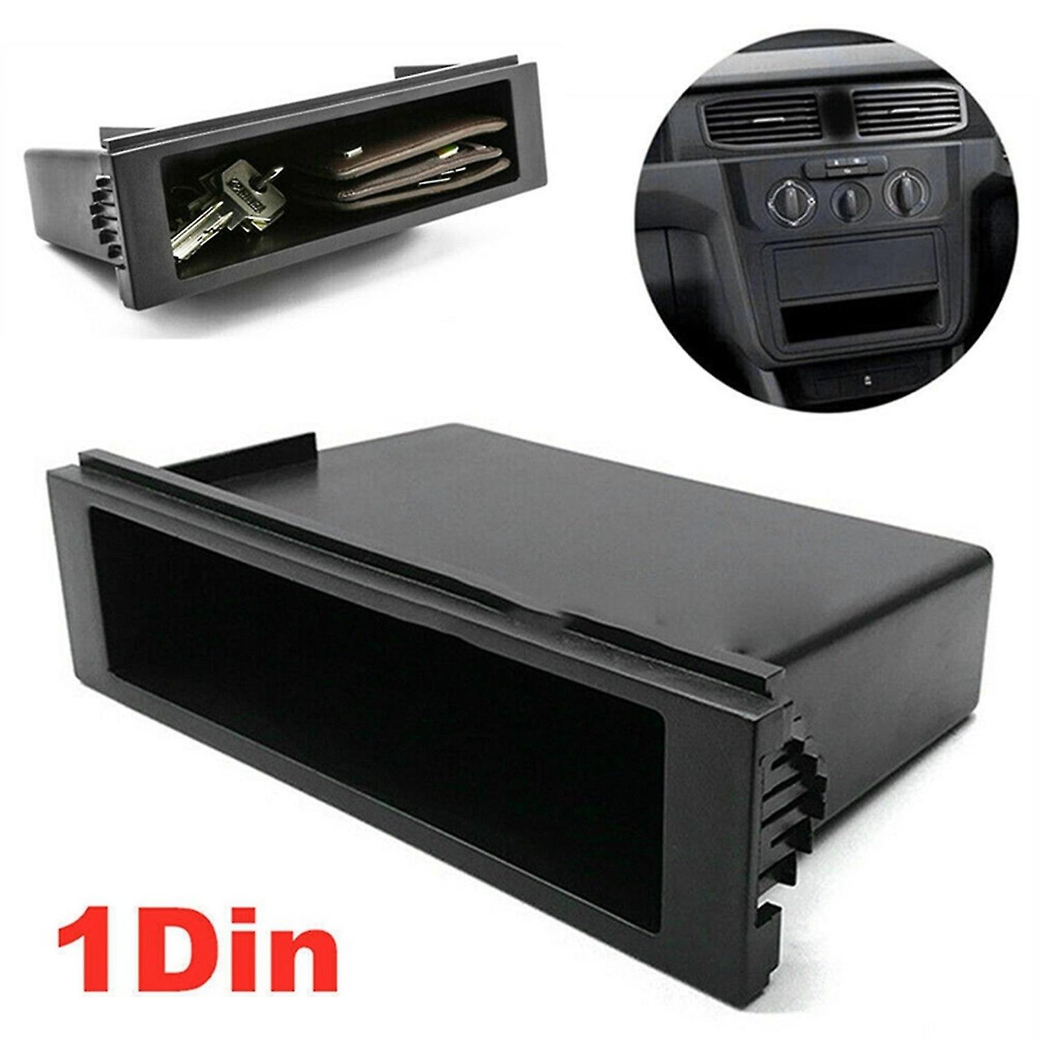 2x GM Dual 1 Din Dashboard Cup Holder Storage Box Plastic for Stereo ...