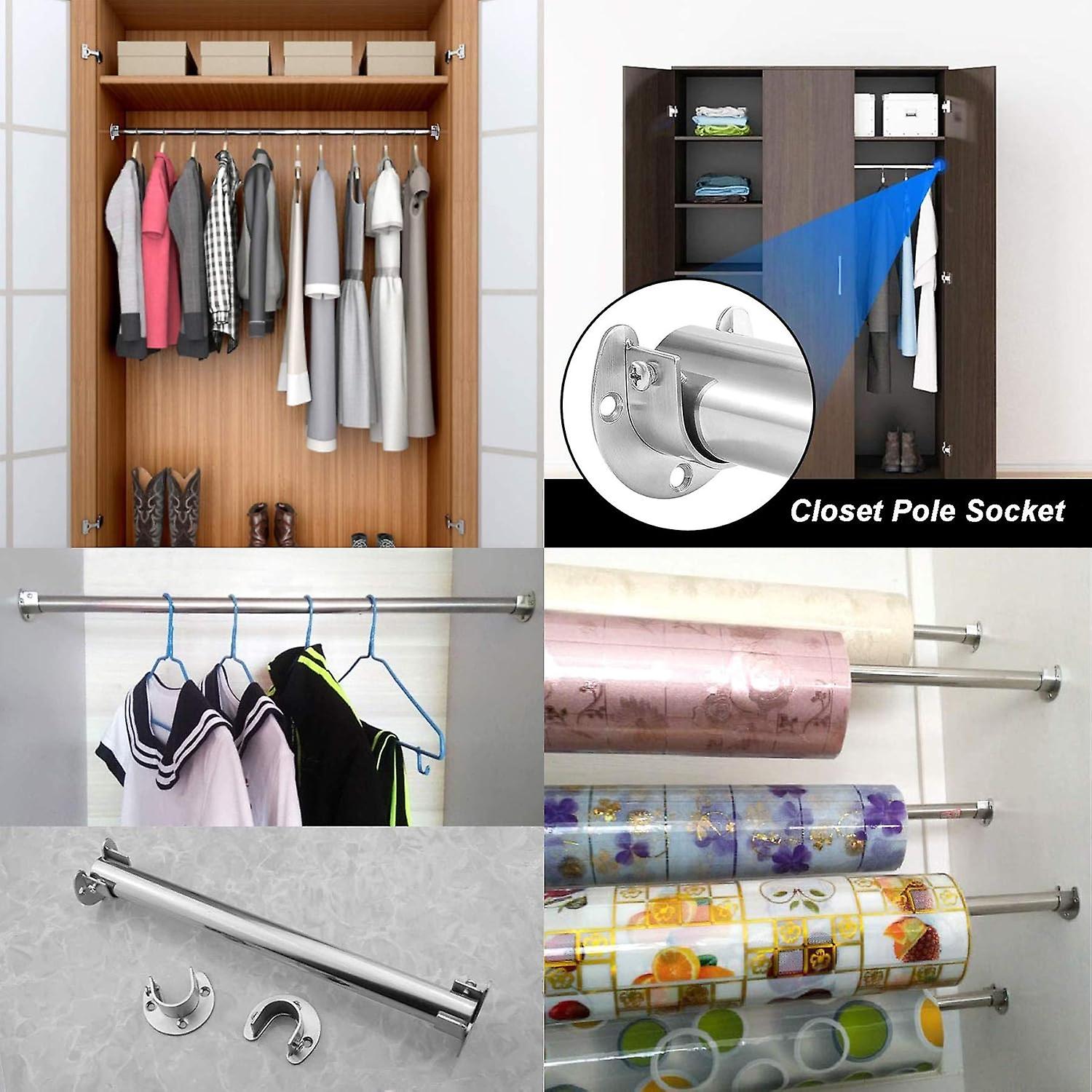 Gordijnroede Beugel Kledingkast Buis Beugels RVS U-vorm voor ...