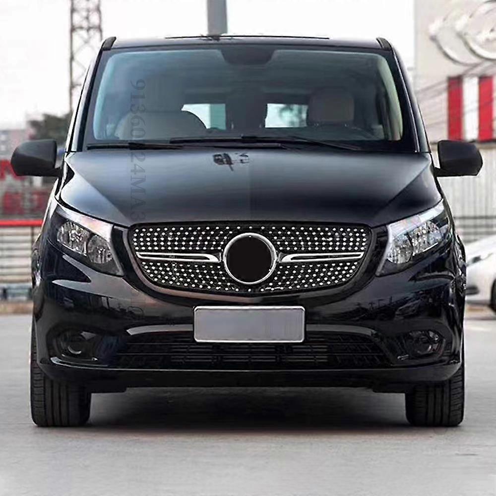 Upgrade Front Inlet Bumper Grille Grill Diamond Facelift For Mercedes ...