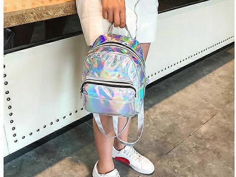 L62 Metal Holographic Holographic Backpack Large Capacity | Fruugo UK