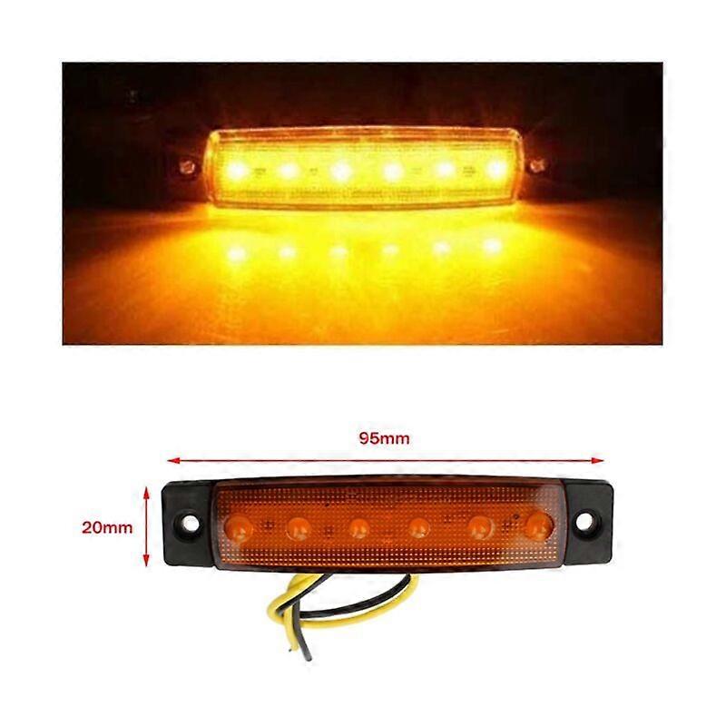10st LED-sidomarkeringsljus, 12V främre bakre LED-markeringsljusindikator sidomarkeringsljus för ...