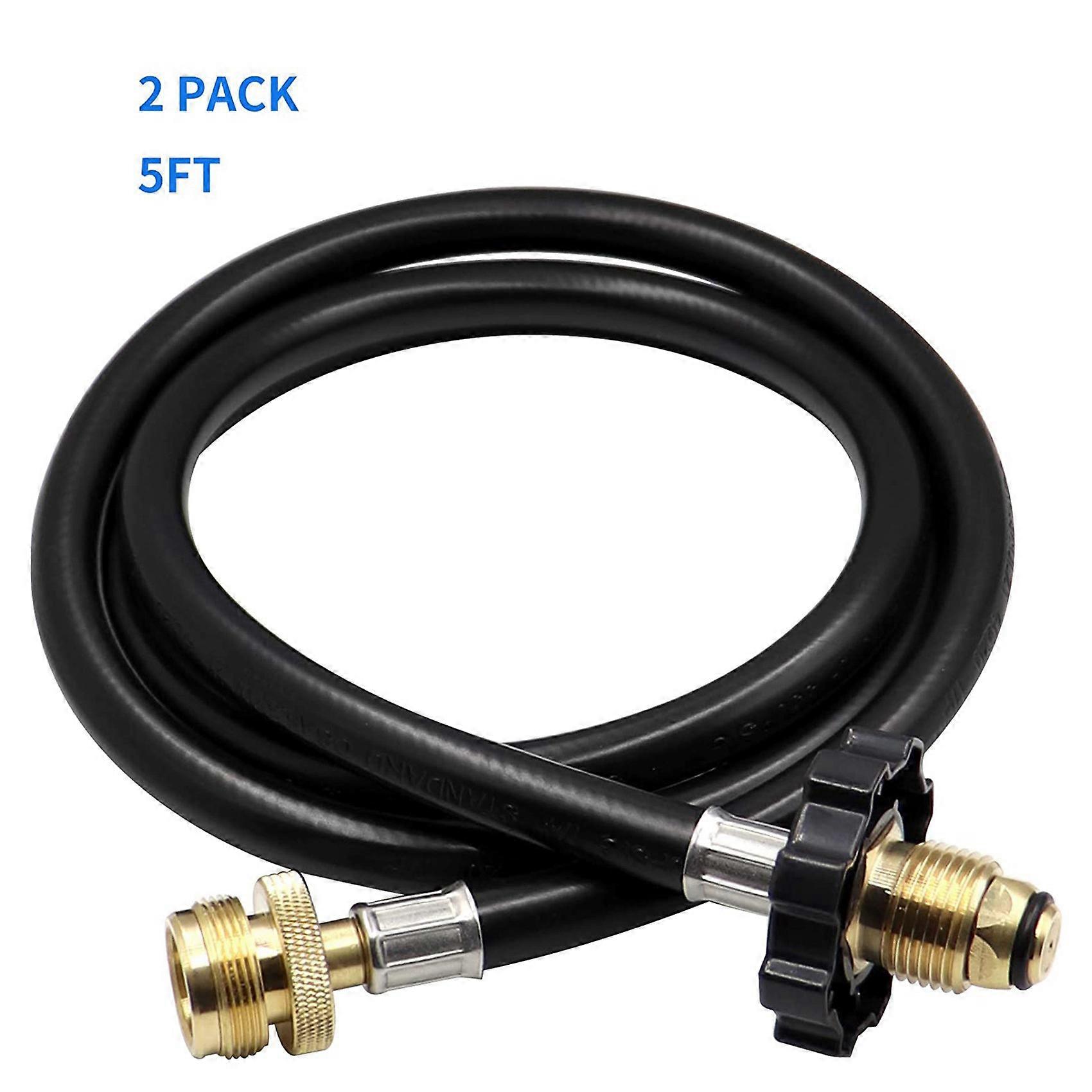 2 Pack 6FT Propane Adapter Hose 1Lb to 20Lb,POL Male Connection Hose ...