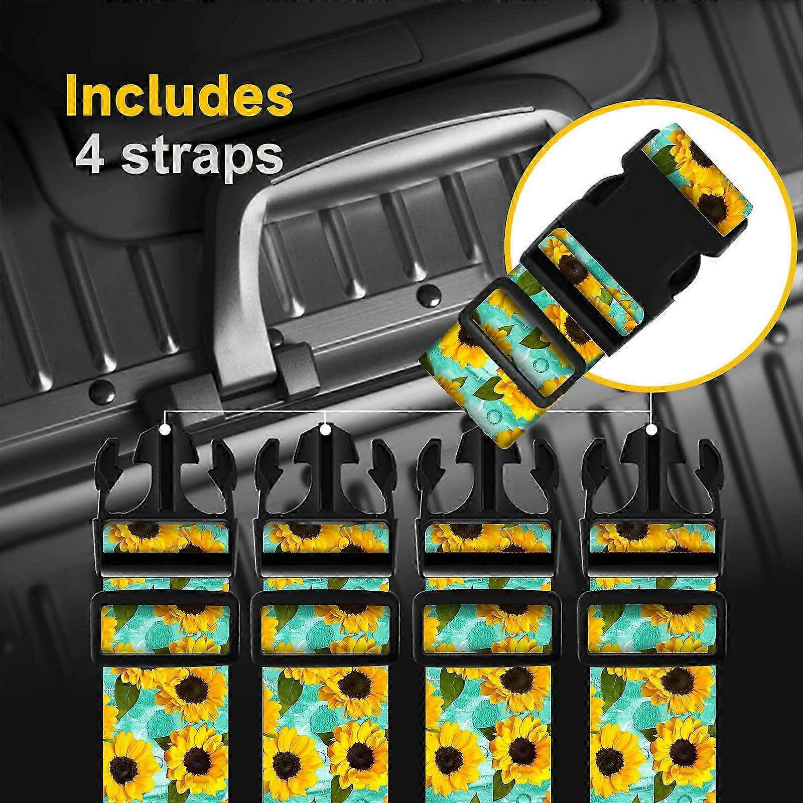Luggage Straps for Suitcases 4 Pack, Adjustable Suitcase Strap Travel ...