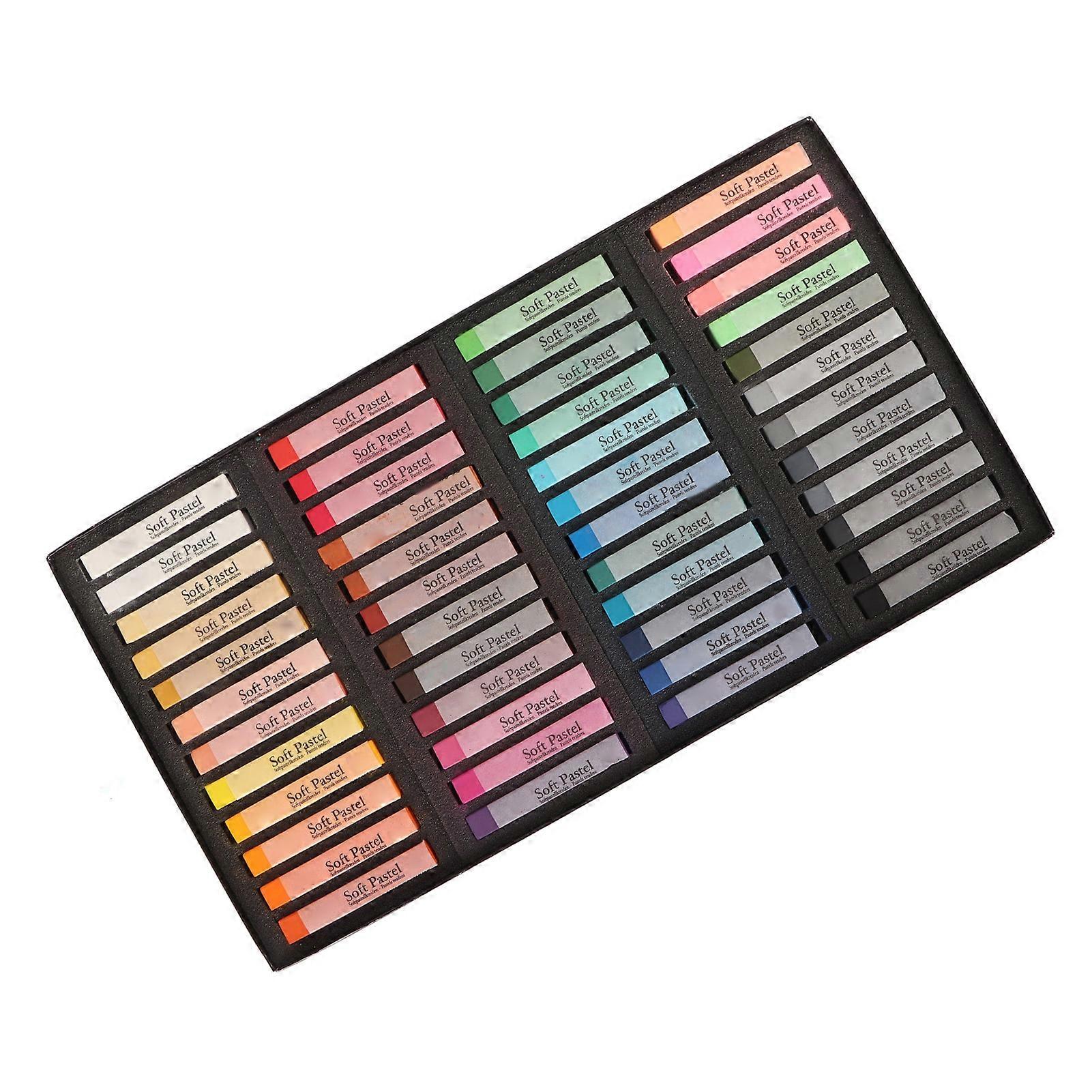 Soft Pastels 48 Colors High Adhesion Professional Harmless Chalk ...