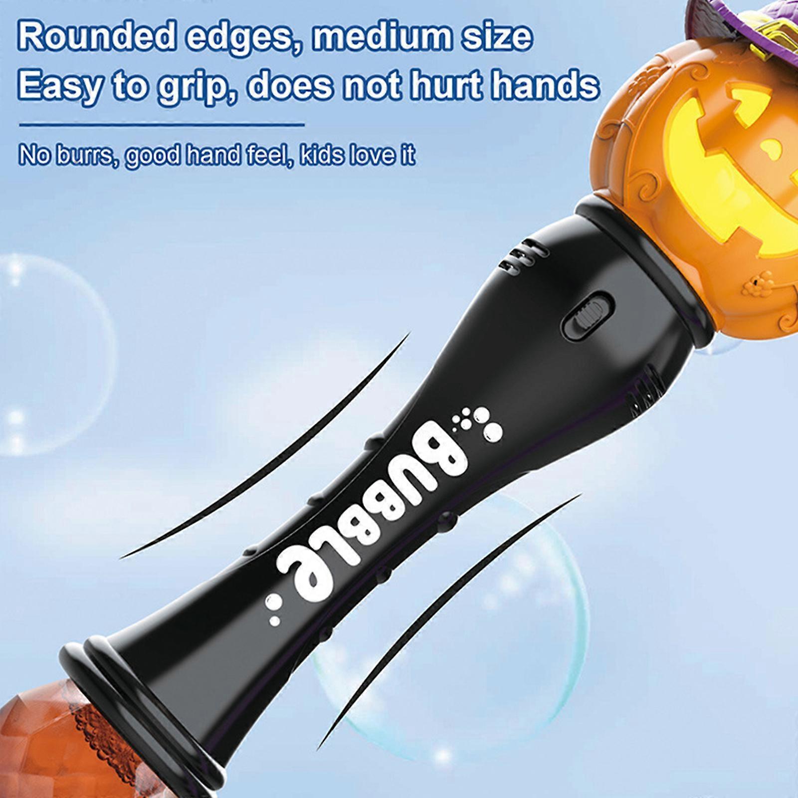Halloween Pumpkin Bubble Wand Flashing LED Automatic Bubble Blower Toys ...
