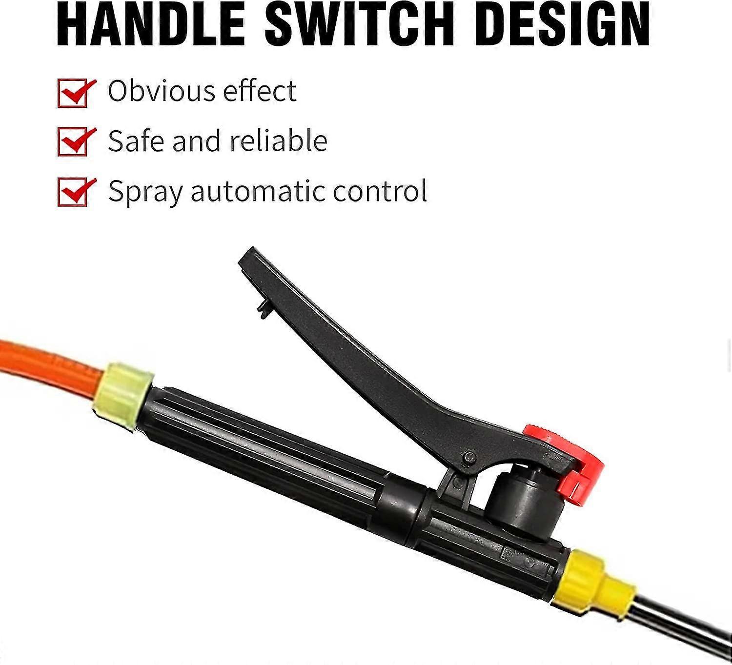 2 Pcs Sprayer Handle Pump Action Pressure Sprayer,plastic Sprayer Shut ...