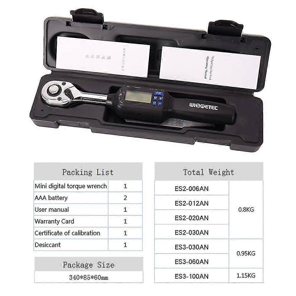 handheld digital torque wrench large screen with backlight sound led ...