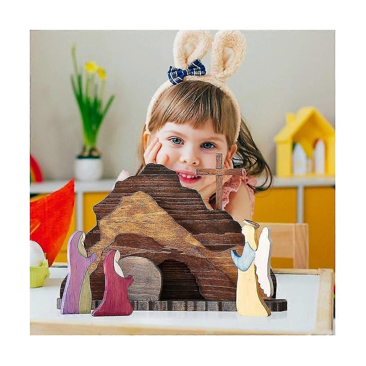 Halloween Day Decorations Religious - Resurrection Scene Wooden ...