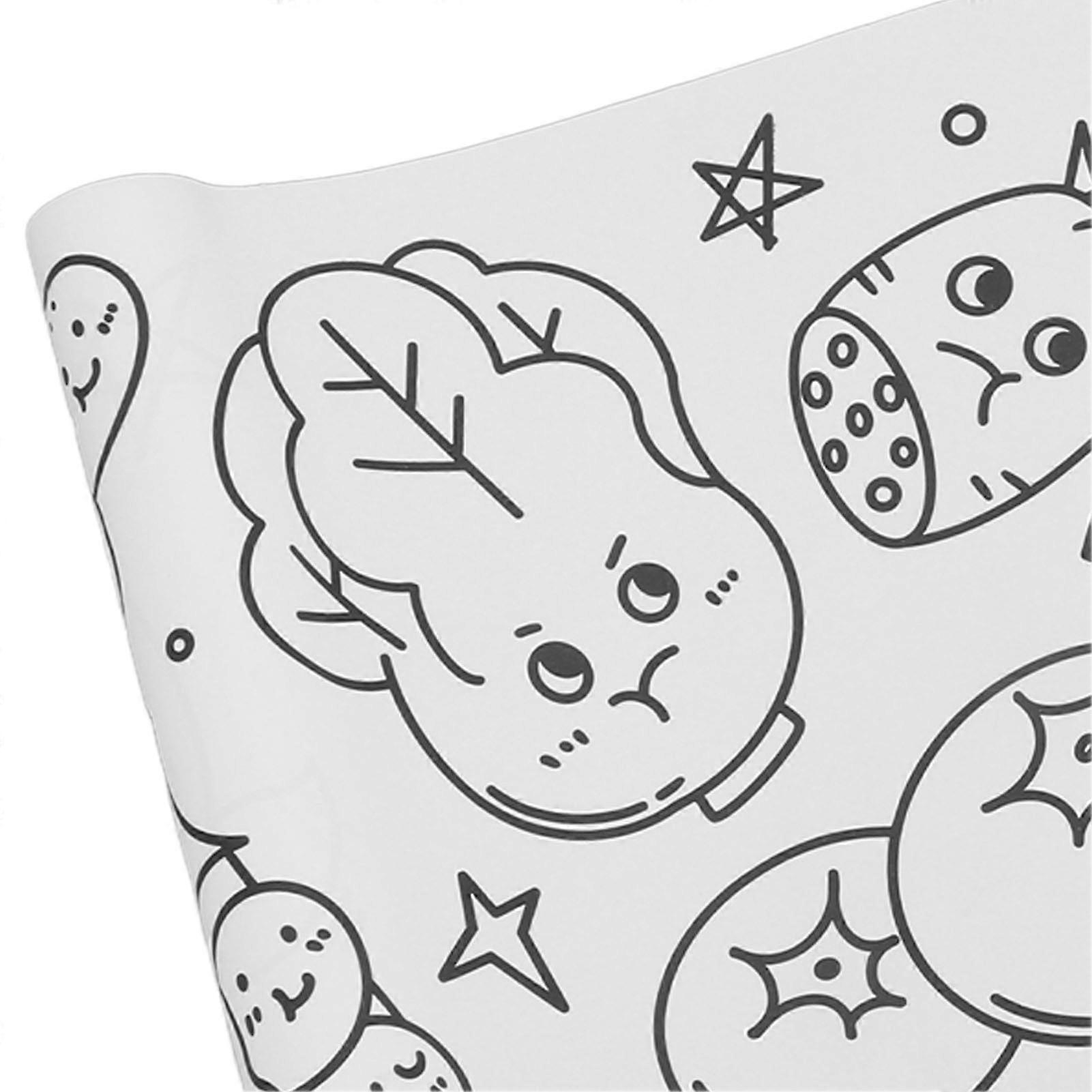 Coloring Paper Roll 9.8ft Long Rich Patterns Safe Smoothing Thickened ...