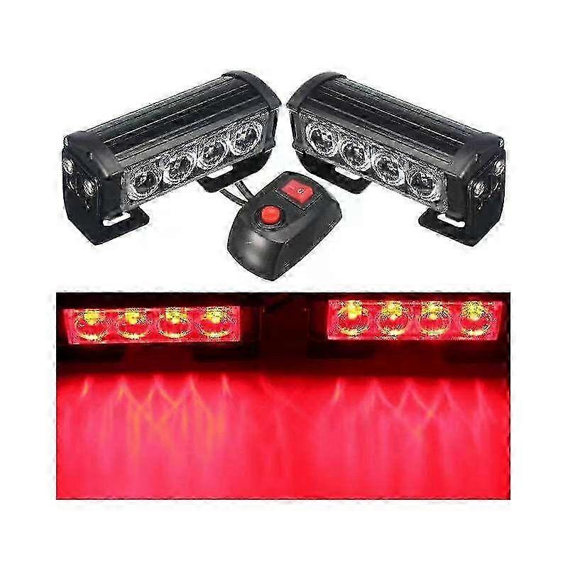 Strobe Light, 2PCS One to Two LED Emergency Strobe Warning Light ...