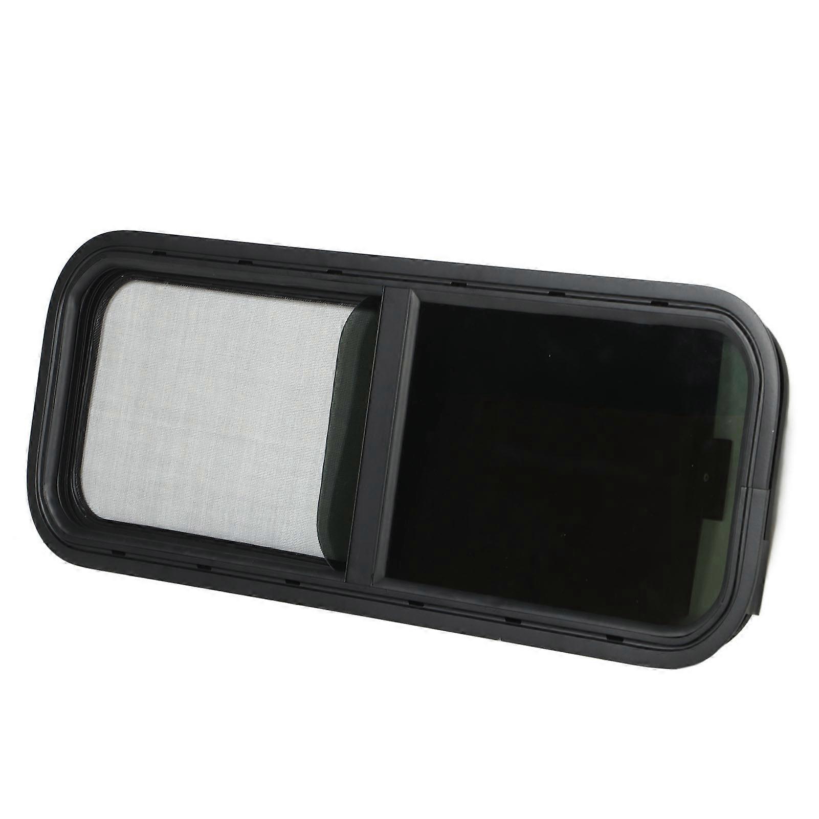 Camper Shade Window Glass RV Window 900x300mm Round Angle Sliding RV ...