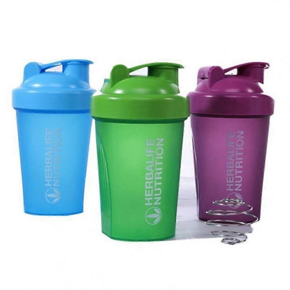 Sports Shaker Bottle 400ML Whey Protein Powder Mixed Fitness Gym Shaker ...