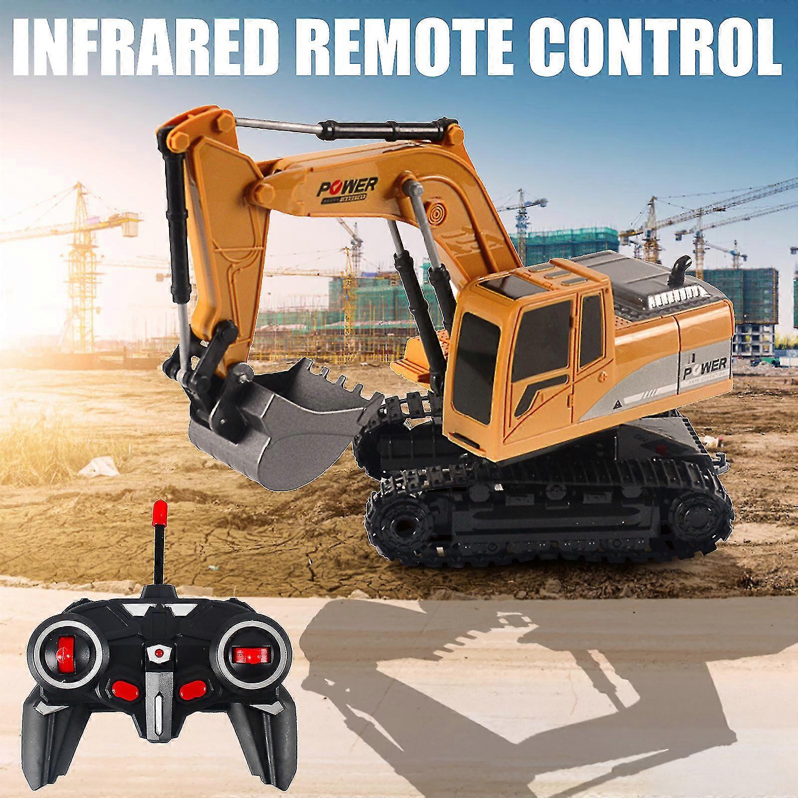 Rc Trucks Mini Rc Excavator 1:24 Alloy Plastic Engineering Car ...