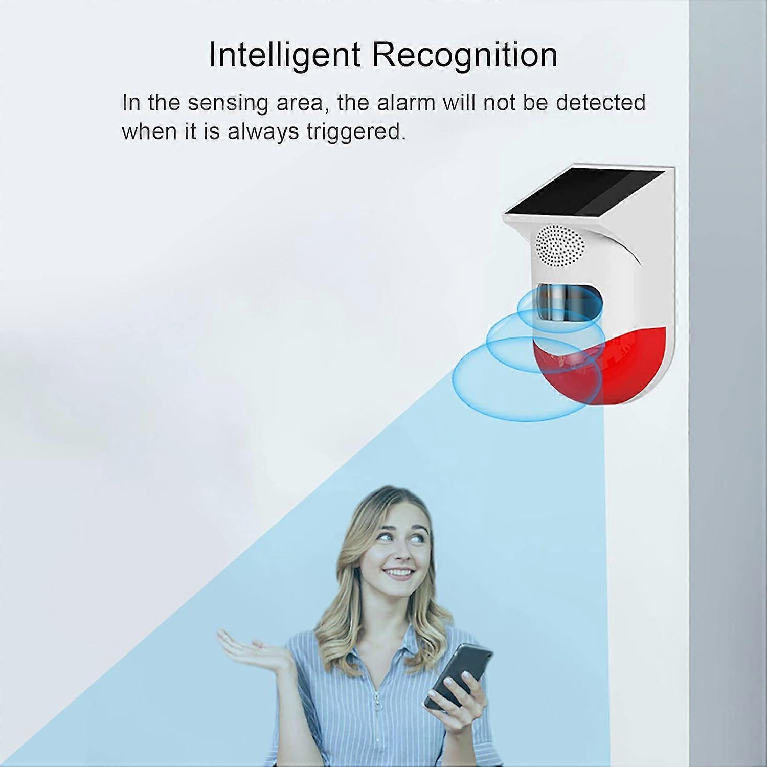 Solar Motion Detector, Outdoor Motion Detector, Wireless Infrared ...