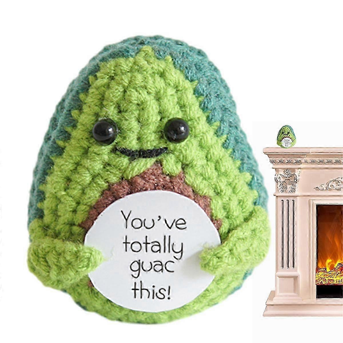 Mini Funny Positive Potato Cucumber, Handmade Emotional Support Crochet ...