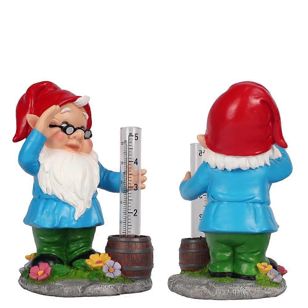 Dwarf rain gauge outdoor garden decoration resin crafts | Fruugo UK